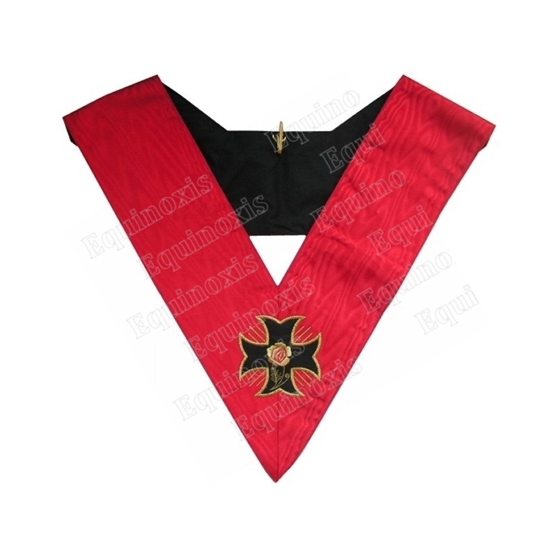 Masonic collar – Scottish Rite (ASSR) – 18th degree – Knight Rose Croix ...